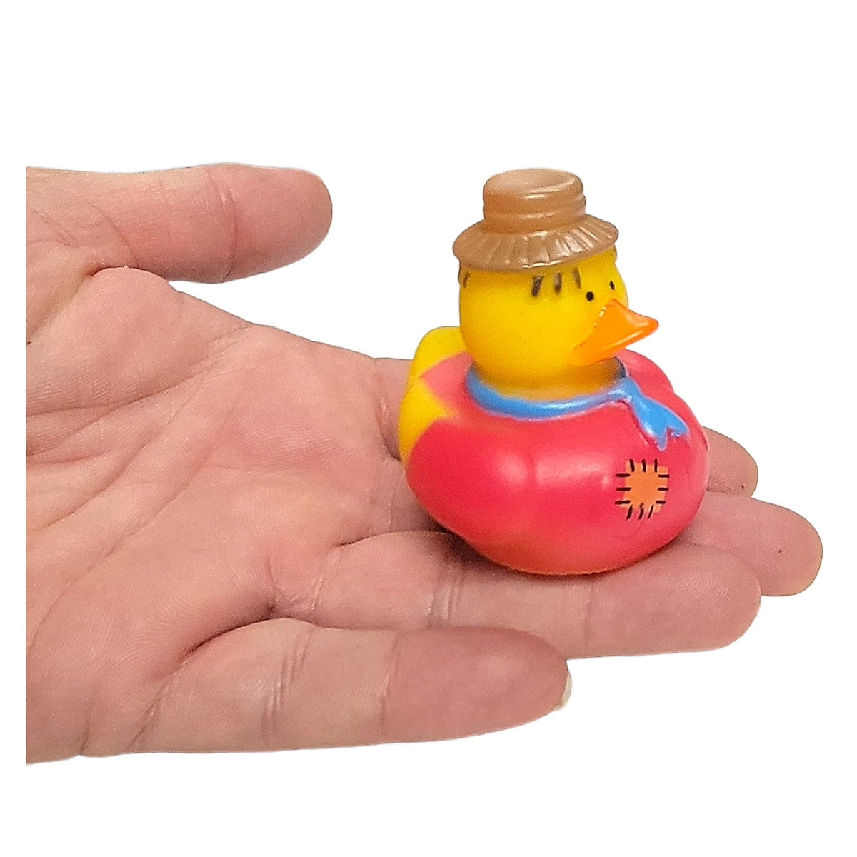 Cool Holiday Fall Autum Thanksgiving Rubber Ducks (2") Standard Size. (12 Pack) Cute Duck Bath Tub Pool Toys. (Scarecrow Rubber Ducks)