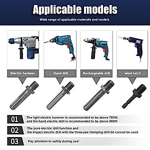 LightInTheBox 6pcs Firewood Log Splitter Drill Bit Removable Cones Wood Splitter Drill Bits Household Electric Split Cone Drill Woodworking 32-42mm for Hand Drill Stick