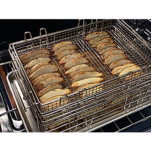 Basquettes for Ovens and Grills - Air-Fry, Crisp, Roast, Rotisserie, Dehydrate, Grill, Smoke. Use as Air Fryer Tray, BBQ Accessory, Crisper. High-Capacity 6-Piece Basket Set