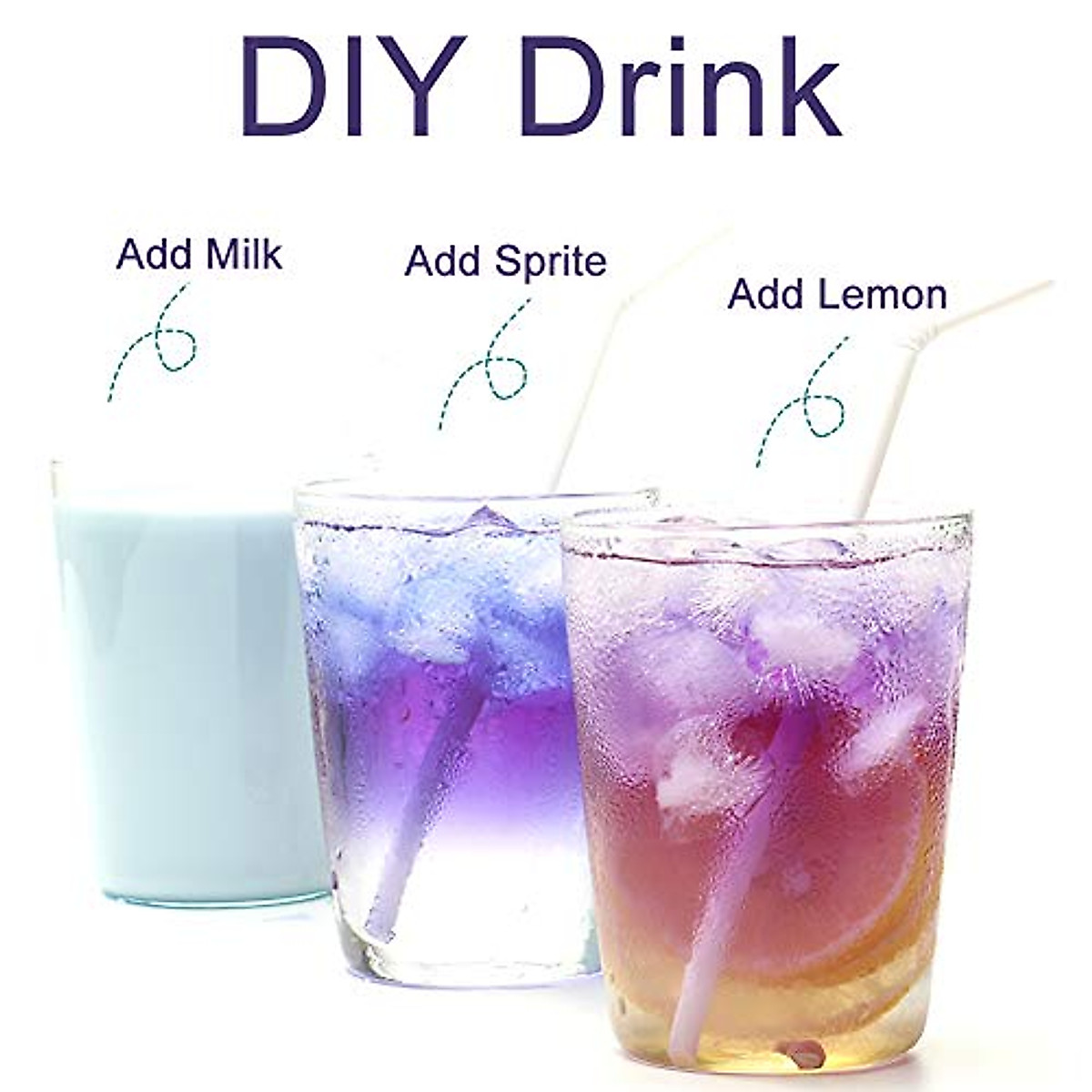 Plant Gift 135 Cups Pure Dried Butterfly Pea Flowers Blue Tea 40G/1.41oz Clitoria Ternatea Flower Herbal Tea, Caffeine Free, Loose Leaf, 100% Natural Herbal Tea