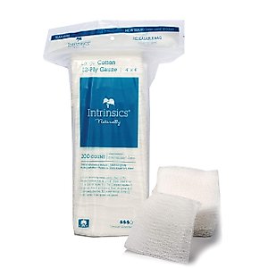 INTRINSICS 401423 Med-Esthetic 100% Cotton Large 12-Ply Gauze 4"x 4" - 200 Count