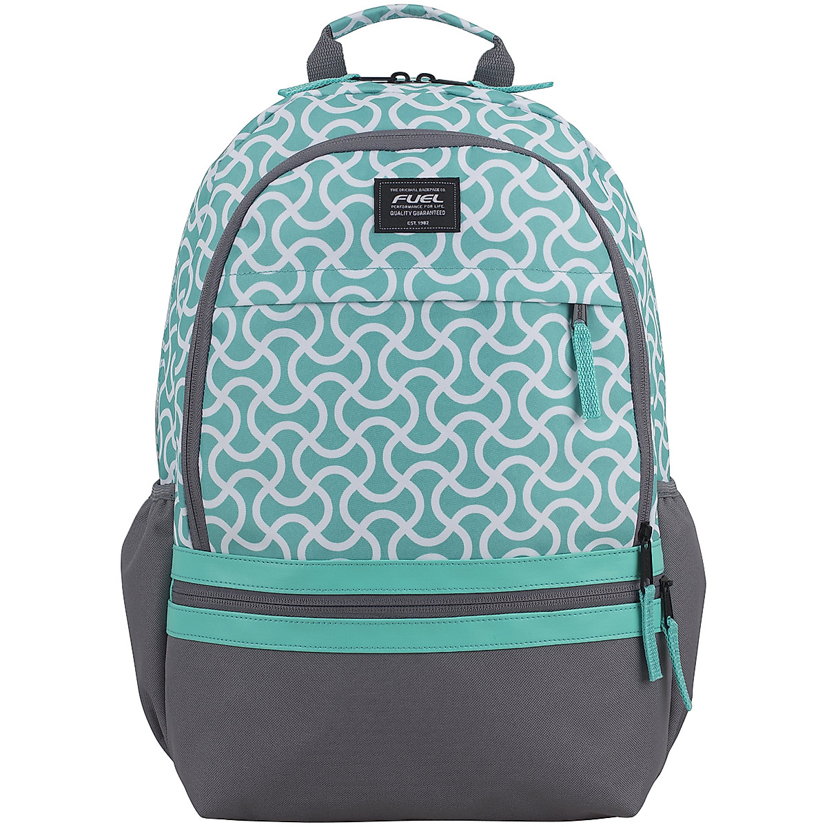 FUEL Ultimate Concept Backpack, Turquoise/Ash Gray/Squiggle Textile Print
