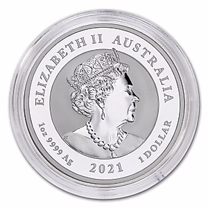 2021 P 1 oz Australian Silver Myths & Legends Dragon Coin Brilliant Uncirculated (BU - in Capsule) with Certificate of Authenticity $1 Seller Mint State