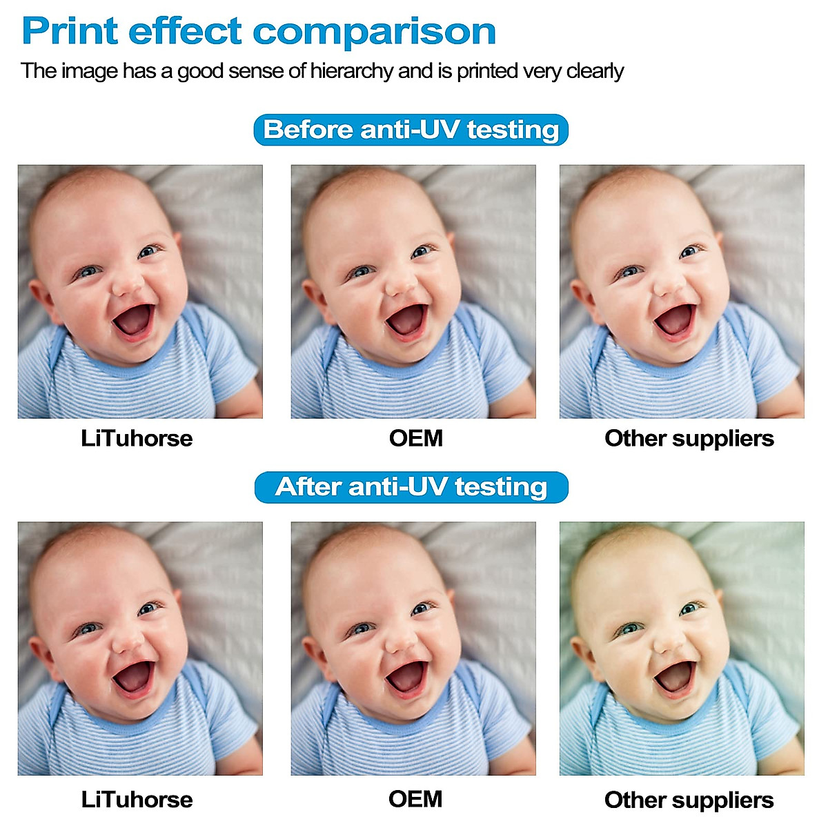 LiTuhorse Compatible LC401 Black Ink Cartridge for Brother LC401 BK LC401BK for Brother Printer MFC-J1010DW MFC-J1012DW MFC-J1170DW MFC-J1800DW Printer, MFC-J1010DW Ink Cartridges Black 2 Packs