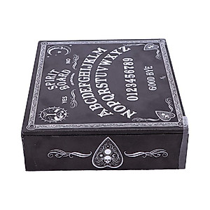 Nemesis Now Black and White Spirit Board and Planchette Jewellery Storage Box with Mirror, MDF, One Size