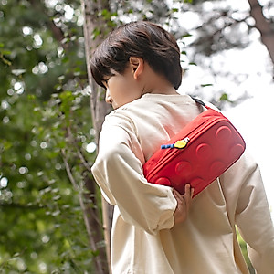 Building Blocks Pieces Waist Pack Fanny Bag Hipsack Cell Phone Toys Holder for Boys Kids Brick Storage Travel Sling Pouch, Officially Licensed