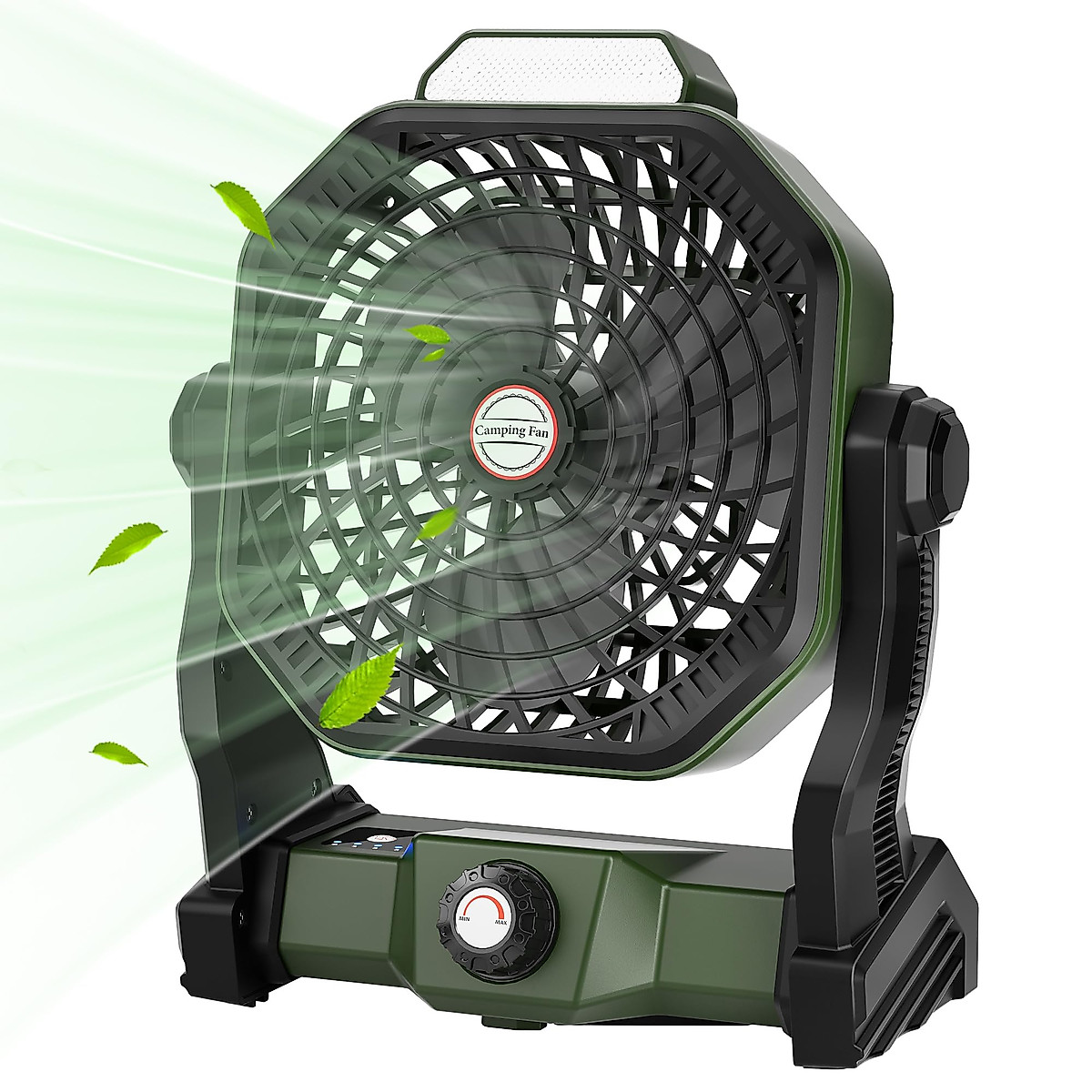 Camping Fan for Tent Fan Rechargeable Fan Portable Fan Battery Powered Fan 10400mAh Battery Operated Fan Personal Fan for Desk Fan with LED Lantern Fan for Camping Essentials for Travel Home