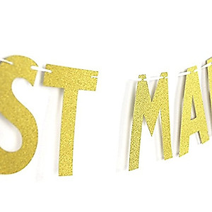 Aihesui Glitter Banner Shes Been Scooped Up Gold Party Banner Holiday Decorations Hanging Garland Perfect for Wedding Birthday Supplies