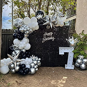 Bonropin White Balloons 130pcs White Balloon Garland Arch Kit 5/10/12/18 Inch Different Sizes White Matte Latex Balloons for Wedding Graduation Birthday Party Baby Shower Anniversary Decorations