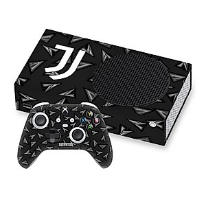 Head Case Designs Officially Licensed Juventus Football Club Geometric Pattern Art Vinyl Sticker Gaming Skin Decal Cover Compatible with Xbox Series S Console and Controller Bundle