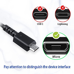 HUYUN 1.8M USB Charging Cable Replacement for Logit G533 G633 G933 Gaming Headset & G502 Hero Lightspeed Mouse