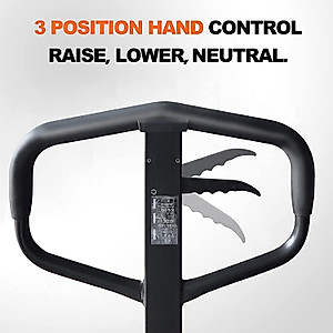 Tory Carrier Pallet Jack Hand Truck Manual Pallet Jacks 5500-Lb. Capacity, 27 x 48 Forks Standard Duty, Rubber Handle, PU Wheels