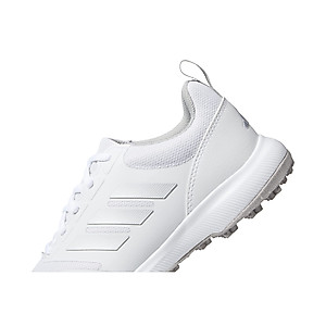 adidas Women's Tech Response Spikeless 3.0 Golf Shoes, Footwear White/Grey Two/Silver Metallic, 8.5