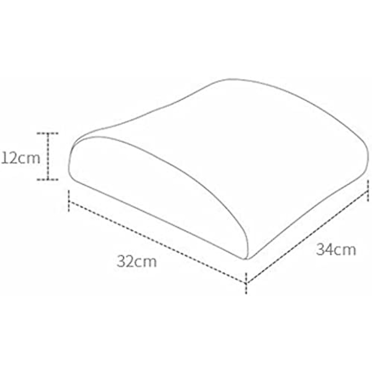 OZELS Lumbar Support Pillow, Memory Foam Back Cushion Pillow for Office Chair,Computer/Car Seat and Wheelchair with Breathable Mesh,Ergonomic Orthopedic Backrest for Back Pain Relief