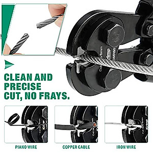 iCrimp Wire Rope Cutter for upto 6mm Wire Rope,Bicycle Cable,Aircraft Cable,Copper Cable,Piano Wire(CWR60)
