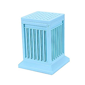 MAYAGU 49 Holes Meat Skewer Kebab Maker Box,Kitchen Quick BBQ Skewer Maker Meat Maker (Blue)