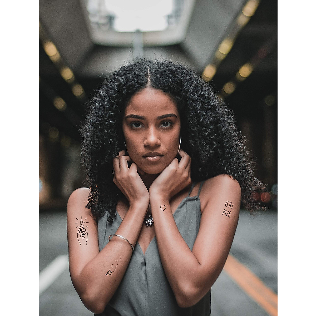 Temporary Tattoo Set By Tatsy, The Simple Set, For Women and Men, Original, Unique Design, Cover Up, Modern, Hipster, Minimalistic Tiny, Urban, Writing, Stars, Anchor, Heart, Hands, Waterproof Tattoos