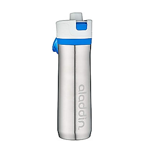 Aladdin Active Hydration Stainless Steel Vacuum Insulated Water Bottle, Blue, 0.6 Litre