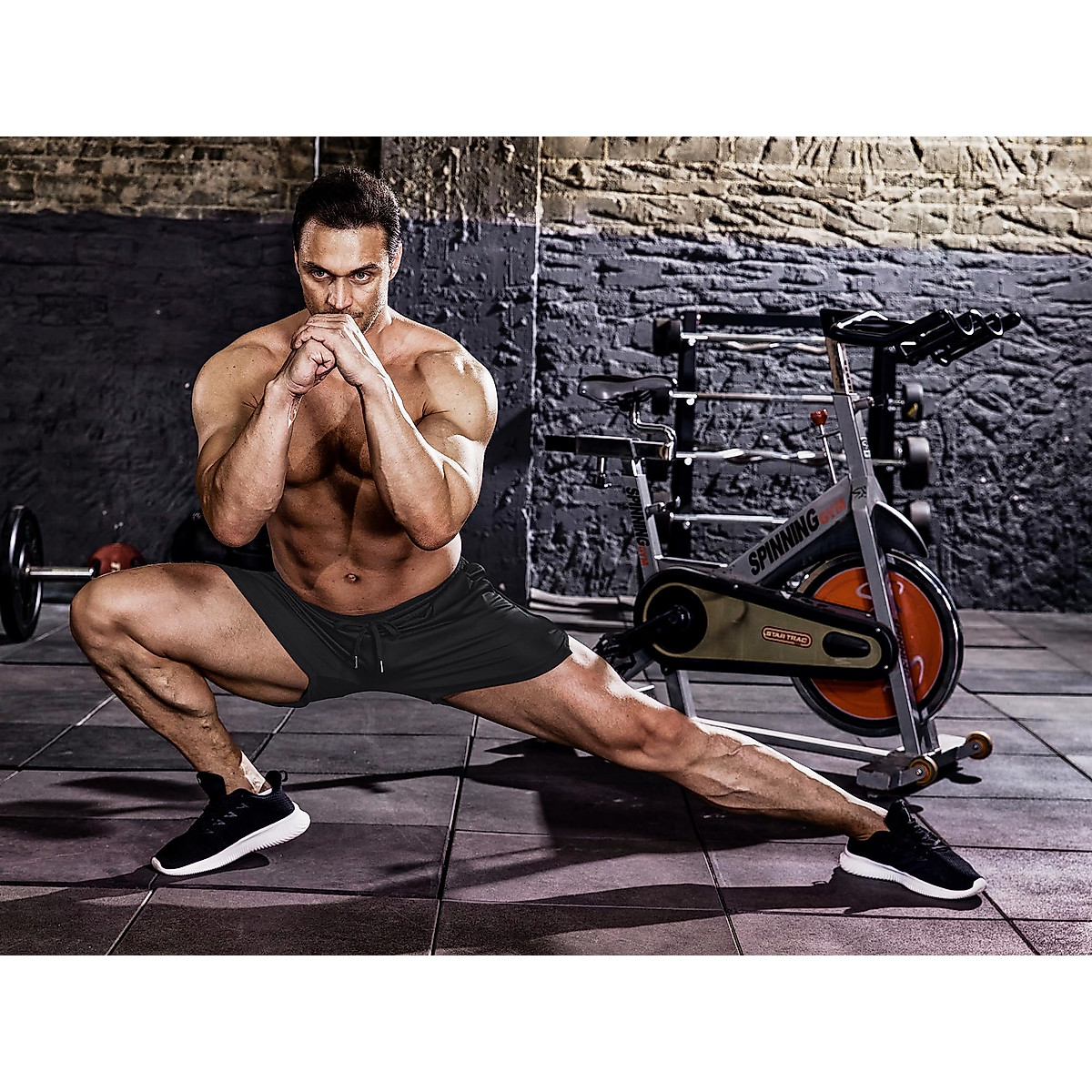 COOFANDY Men's 5 Inch Gym Shorts Quick Dry Workout Athletic Shorts Lightweight Sports Running Shorts with Pockets