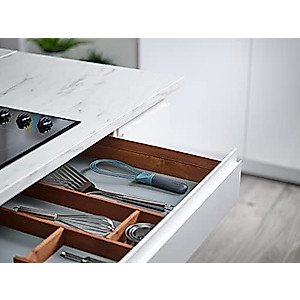 Joseph Joseph 981000 Twist Whisk 2-In-1 Collapsible Balloon and Flat Whisk Silicone Coated Steel Wire, Sky