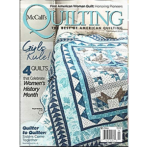 MC CALL'S QUILTING, THE BEST OF AMERICAN QUILTING MARCH / APRIL, 2020 VOL.27 NO. 02 ( PLEASE NOTE: ALL THESE MAGAZINES ARE PET & SMOKE FREE MAGAZINES. NO ADDRESS LABEL. FRESH FROM NEWSSTAND) (SINGLE ISSUE MAGAZINE)