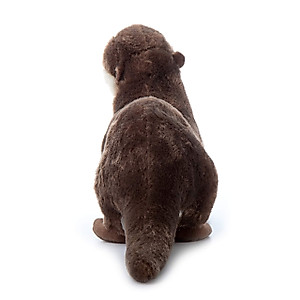 The Petting Zoo River Otter Stuffed Animal Running, Gifts for Kids, Wild Onez Zoo Animals, Running River Otter Plush Toy Running 18 inches