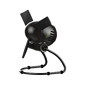 Vornado Zippi Small Personal Fan for Desk, Nightstand, Tabletop, Travel, Black