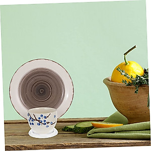 ORFOFE 2Pcs Acrylic Cup Display Rack Transparent Saucer Display Stand for Countertop Glass Cup Holder and Cup and Saucer Display Stand Stylish Organizer for Home and Kitchen