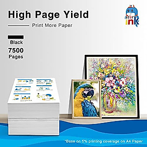 st@r ink 502 Pigment Compatible Ink Bottle Replacement for Epson 502 (Black) T502 for EcoTank ET-2760 ET-2750 ET-3760 ET-4760 ET-3750 ET-4750 ET-3830 ET-2850/3850/4850 ST-2000 Printer (2 Packs)