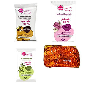 100 Pcs Wholesale Easy Sweet to Prepare Packs for Hair Removal Waxing, Waxing, Sugar Honey Sweetener Paste Natural For All Body Parts All Hair Types Brazilian Bikini Underarms Easy To Prepare - 100 packs