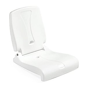 Step2 Flip Seat – White – Foldable, Portable Seat Stays in Place on Edges of Pools, Docks and Tailgates – Ideal for Pool Edge, Beach, Tailgating, Camping, Back Support While Sitting on Floor and More