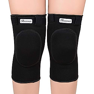 Bezioner Knee Pads Volleyball,Thick Sponge Anti-Slip,Dance Knee Pads for Women Yoga Basketball Football Youth Girls Black S