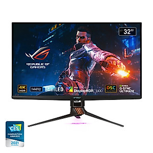 ASUS ROG Swift 32 inches 4K HDR 144Hz DSC Gaming Monitor (PG32UQX) (Renewed)