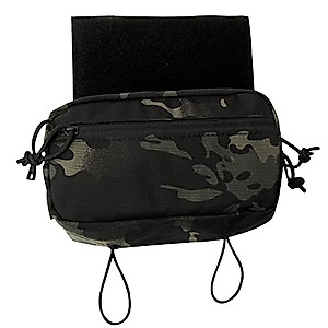 Roseboon Tactical Vest Outdoor Chest Rig Ultra-Light Breathable Combat Training Vest Adjustable for Adult Modular Chest Rig