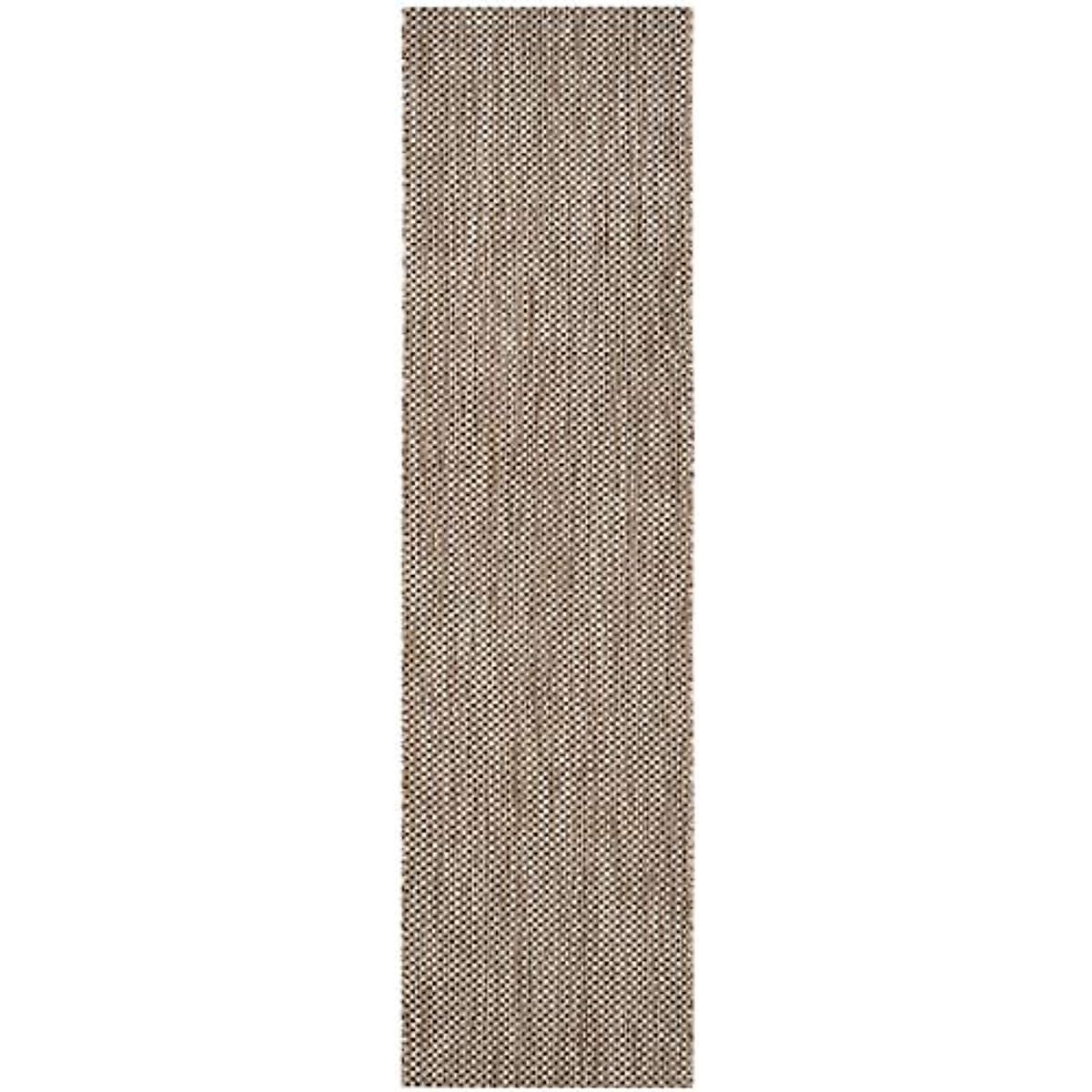 SAFAVIEH Courtyard Collection CY8521 Indoor/ Outdoor splashpoof Easy scrubbing Patio Backyard Mudroom Runner-Rug, 2'3' x 8', Natural/Black