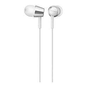 Sony MDR-EX155AP Comfortable, Secure Fit Wired In-ear Silicone Buds Headphones 2-Pack