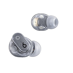 Beats by Dr. Dre Studio Buds + True Wireless Noise-Canceling Earbuds, Transparent with 10000mAh Wireless Portable Charger