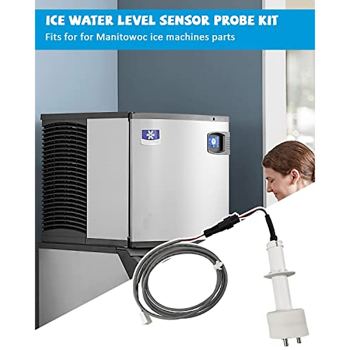 000016053 Ice Water Level Probe Kit with Harness Compatible with Manitowoc Ice Machines