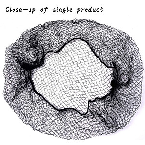 Smilco Hair Net 100 Pcs, 22 Inches Hair Nets Elasticity Invisible Elastic Mesh for Food Service, Ballet Bun, Sleeping, Women and Wig (100, Black)