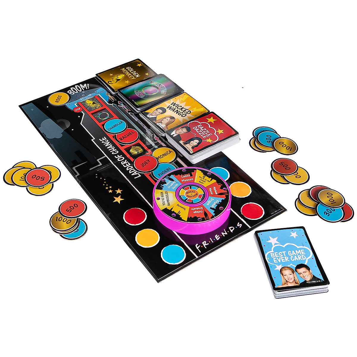 Spin Master Friends TV Show, Wheel of Mayhem Game, for Adults and Kids Ages 12 and up