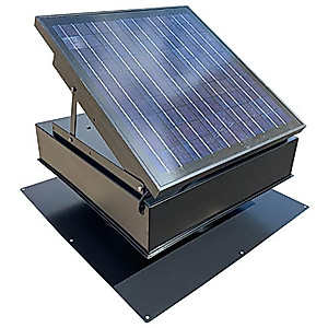 Remington Solar 30 Watt/BLK 38V Roof Mount Solar Attic Fan