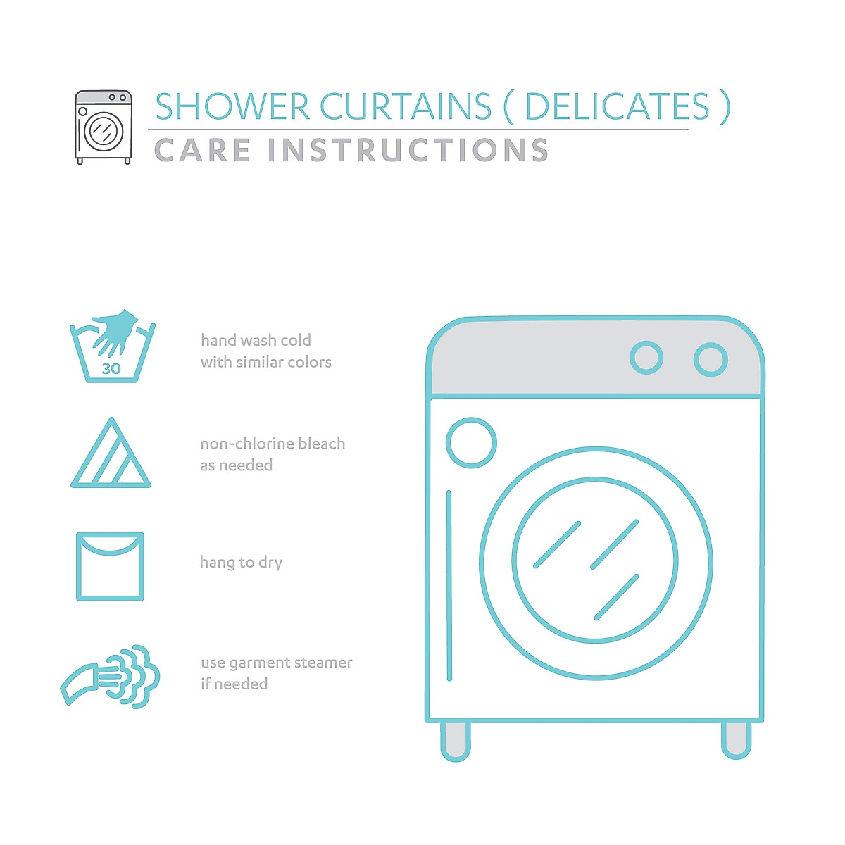 Lush Decor Lucia Shower Curtain, 72" x 72", Light Gray