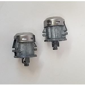 Ri-Key Security - Pair of Door Lock Cylinders Lock Set with 2 Keys for Ford F350 1999-2015