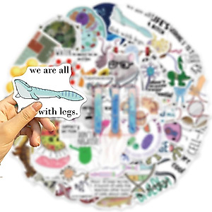 100 PCS Biology Stickers | Aesthetics Vinyl Waterproof Science Laptop Marine Biology Stickers for Water Bottles, Scrapbooking, Helmet - Biology Stickers Funny Gifts for Kids, Teens, Adults