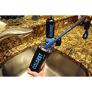 The Coldest Water Bottle Brush - Built for Stainless Steel Water Bottles,Tumblers, Easy, Safe Cleaning and Scrubbing - 3 Tools in 1