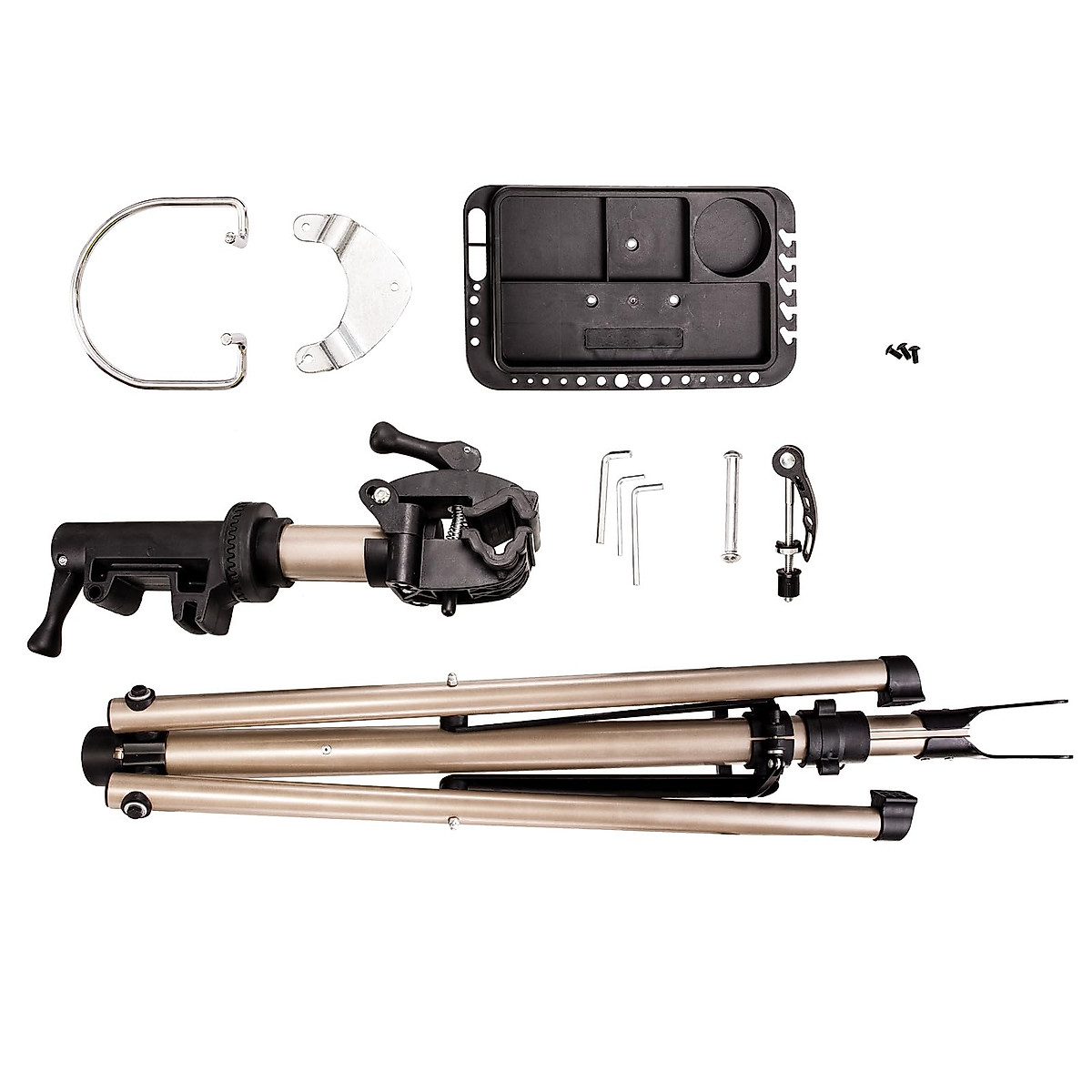 teraysun Bike Repair Stand,Home Portable Bicycle Mechanics Workstand fit for Mountain Bikes and Road Bikes Maintenance