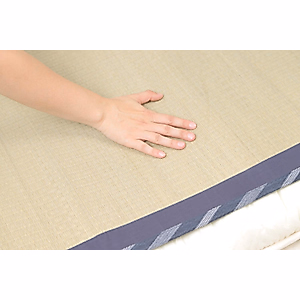 MIINA Japanese Traditional Igusa (Rush Grass) Tatami Mattress, Sleeping Mat, Japanese futon Mattress, Goza Mat (Full_XL, Natural) 59” X 79”