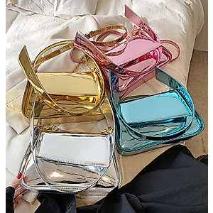 Hobo Bags for Women Patent Leather Tote Shiny Crossbody Bags Satchel Glossy Shoulder Bag Stylish Evening Purses 2023