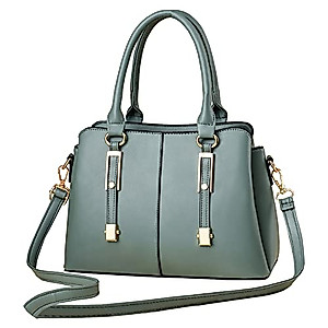 JHVYF Hobo Bags for Women PU Leather Tote Bag Shoulder Bag Top Handle Satchel Purses and Handbags #E Green