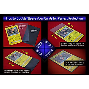 Pro Support 400 Premium Ultra Clear Standard Size Card Sleeves. Perfect for Double-sleeving and Compatible with Pokemon Cards and Magic The Gathering
